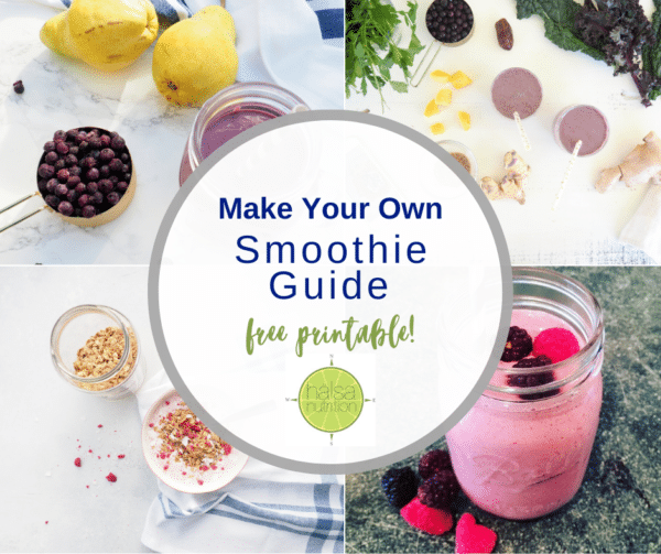 Make Your Own Smoothie Guide - Hälsa Nutrition