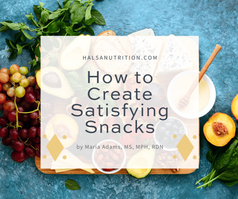 How to Create Satisfying Snacks - Hälsa Nutrition