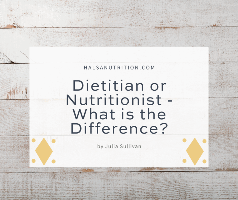 Dietitian or Nutritionist - What is the Difference? - Hälsa Nutrition